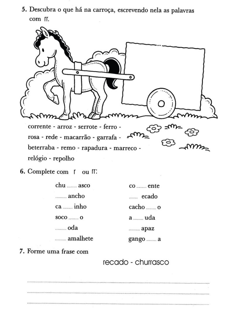 34 Atividades com R ou RR para Imprimir - Livraria Pública